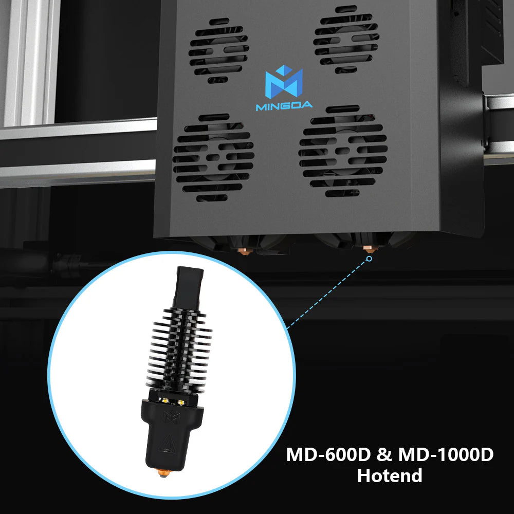 MingDa MD-600D & MD-1000D Integrated Hotend - 3D Printers Depot