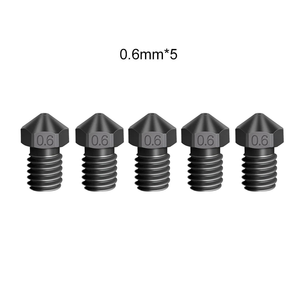 MingDa MD-400D 5pcs Hardened Steel Nozzle - 3D Printers Depot